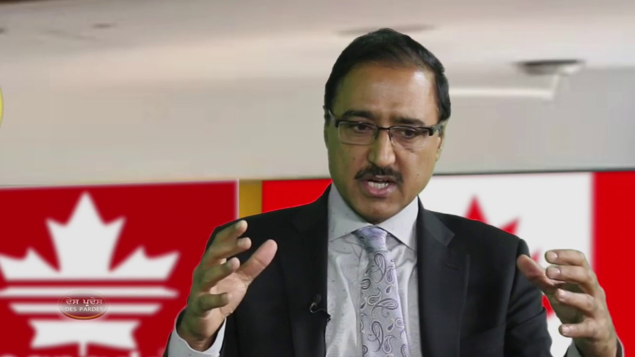 Minister Amarjit Sohi with Harjinder Thind on Des Pardes TV - YouTube