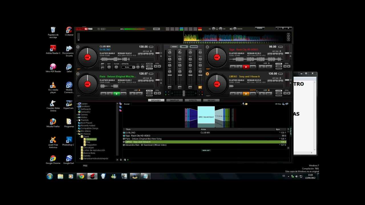 COMO OBTENER 4 PLATOS O MAS EN VIRTUAL DJ - YouTube