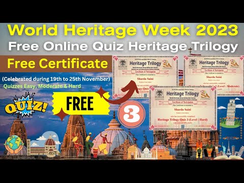 3Free World Heritage Week Certificates | Online Heritage Trilogy ...
