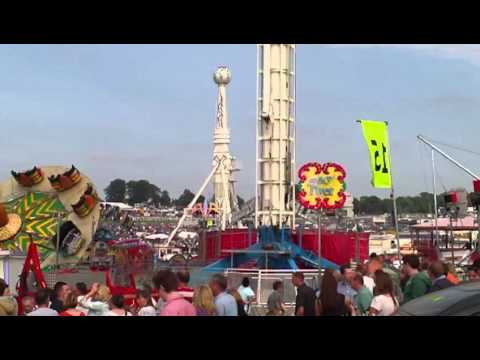 Funfair at Epsom Derby - YouTube