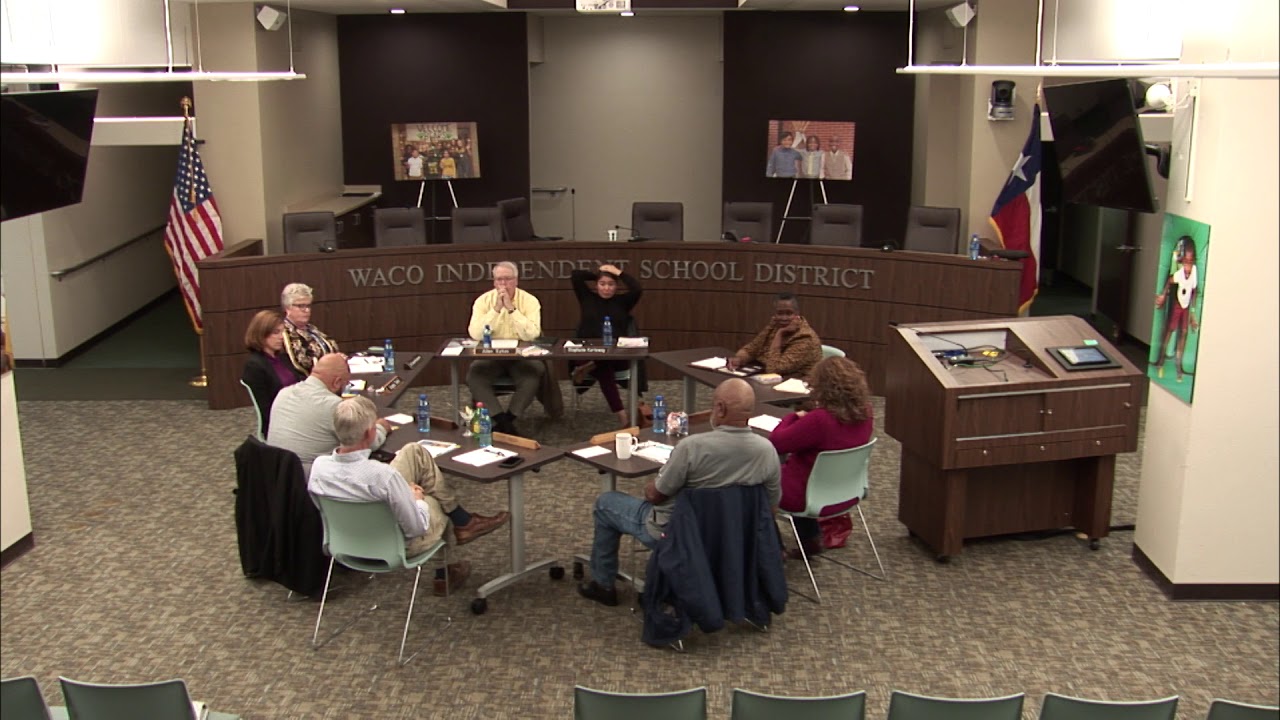 Waco ISD: Board of Trustees Team Building Meeting - November 14, 2019 ...
