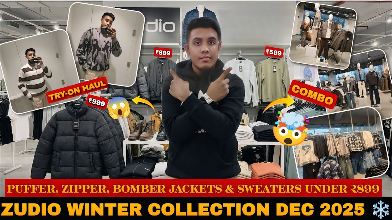 ZUDIO Winter Collection Dec 2025 ️ Best Jackets & Sweaters Under ₹999 🤯 ...