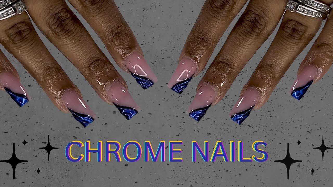 CHROME NAILS TUTORIAL - YouTube
