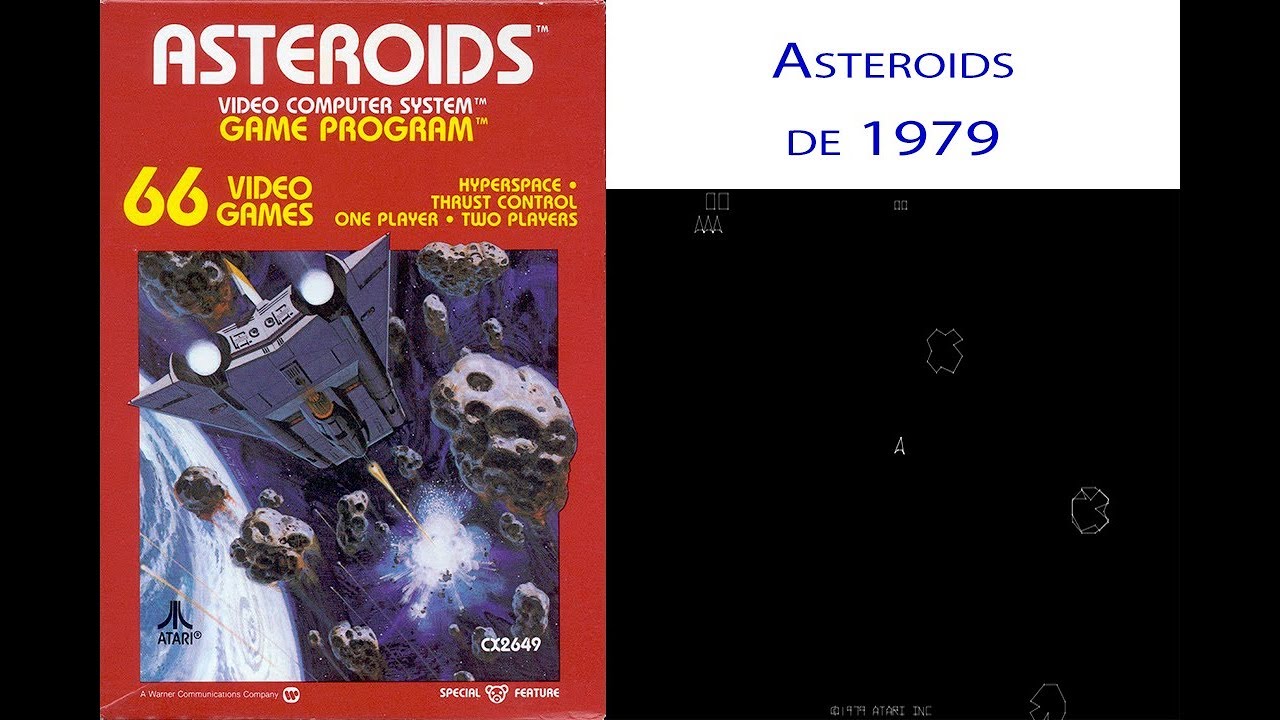El Juego De Asteroids Atari De 1979 Youtube