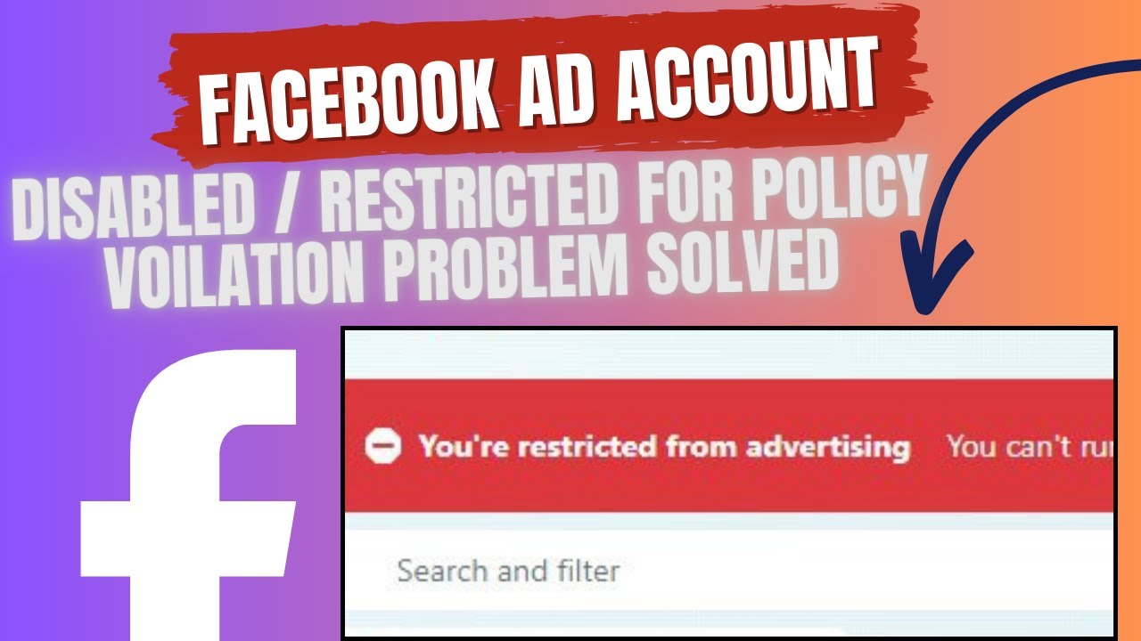 How to resolve a disabled fb ads account for policy violation ...