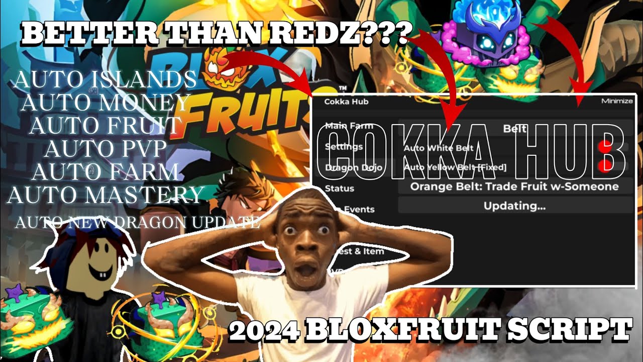 (2024 DEC) BLOXFRUIT SCRIPT GUI OP | COKKA HUB | NO KEY| NO LINKVERTISE | BETTER THAN REDZ ...