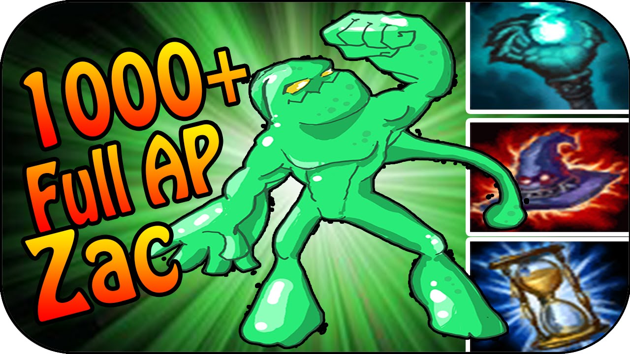 1000+ AP ZAC - Top Lane Full Gameplay [Ger] - YouTube
