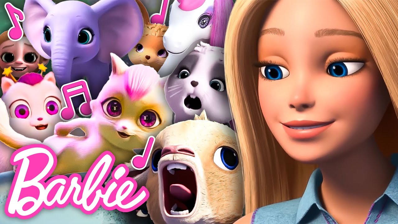Las Mejores 🦋 Amistades Animales 🐼 y Momentos Musicales de 💖Barbie💖 ...