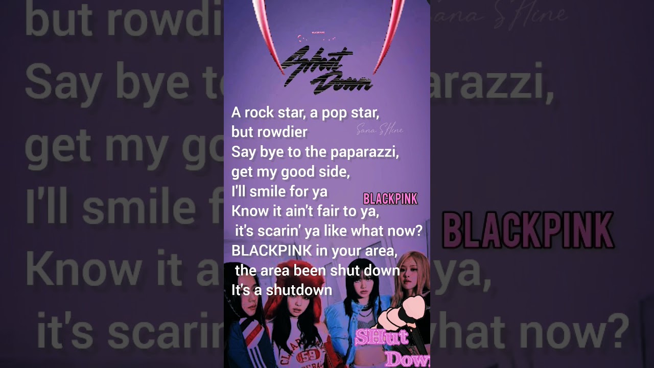 Shut Down English Rap Cut - Lyrics (Lisa)🖤 #BLACKPINK #bornpink #lisa # ...