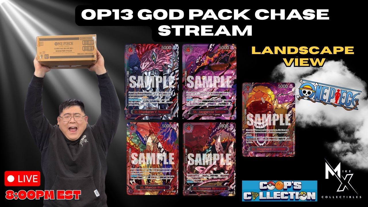 PULLING A GOD PACK FOR COOP! - UNBOXING FULL SEALED CASE OF OP13 ...