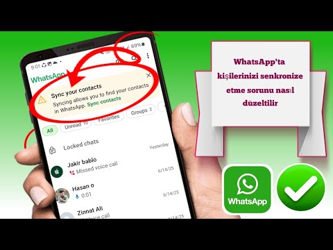 Kişilerinizi Senkronize Edin Whastapp  | whatsapp'a izin verinmesajlaşma için kişiler
