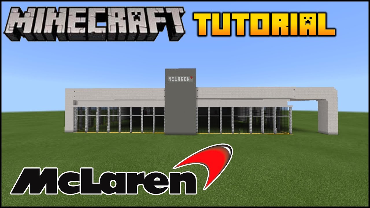 |Minecraft|Tutorial|How To Build 2020 Mclaren Car Dealership - YouTube