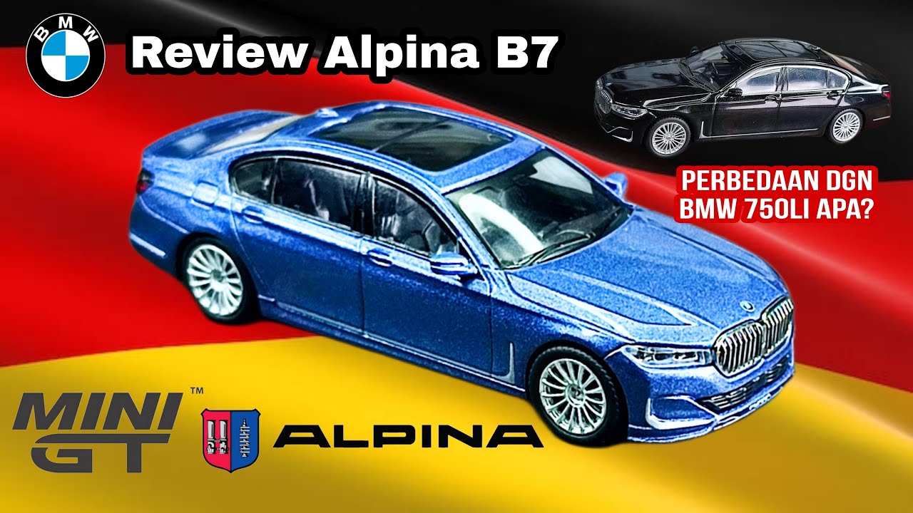 Review MINI GT BMW ALPINA B7 xDrive Alpina Blue Metallic. - YouTube