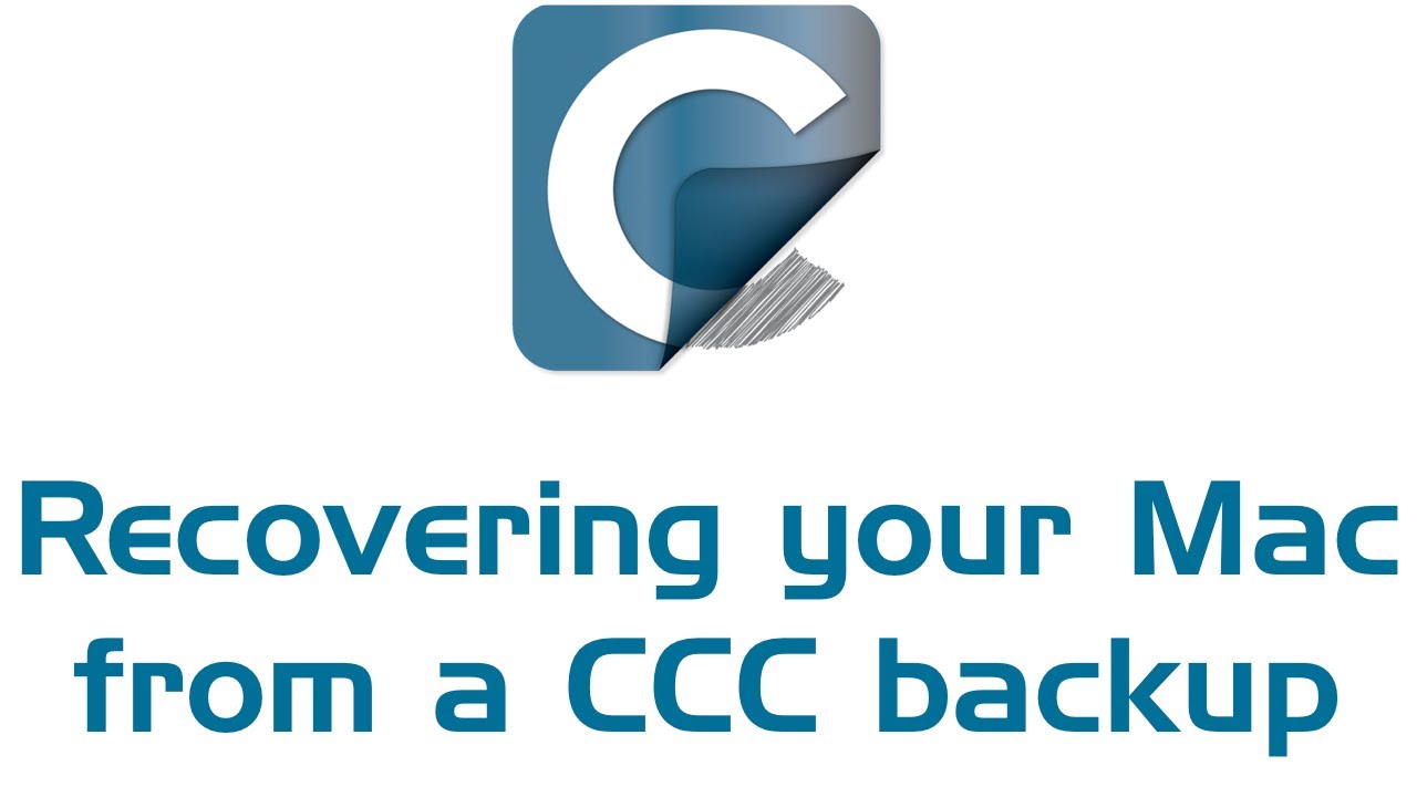 Recovering your Mac from a CCC backup - YouTube