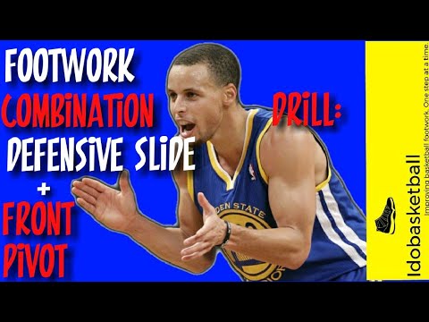 Basketball Footwork Combination Drill - Defensive Slide & Front Pivot ...