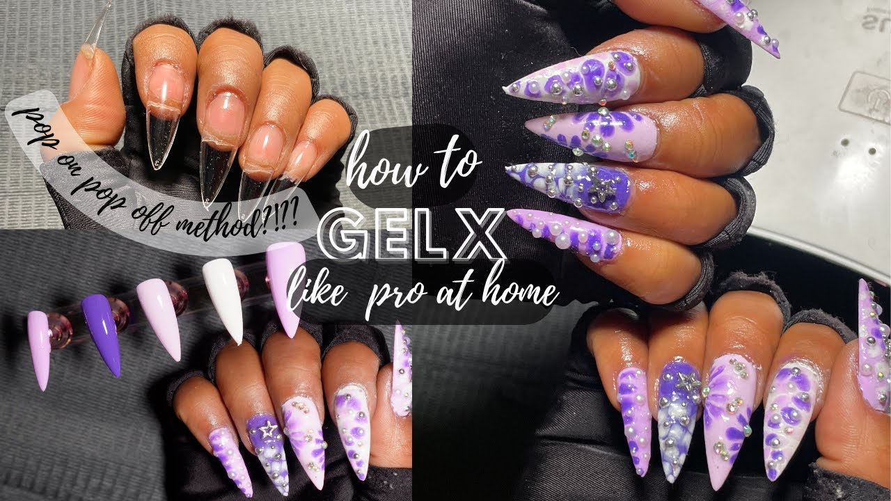 How To Do Gelx Nails at home like a PRO + Kiara Sky Gelly Tips ...