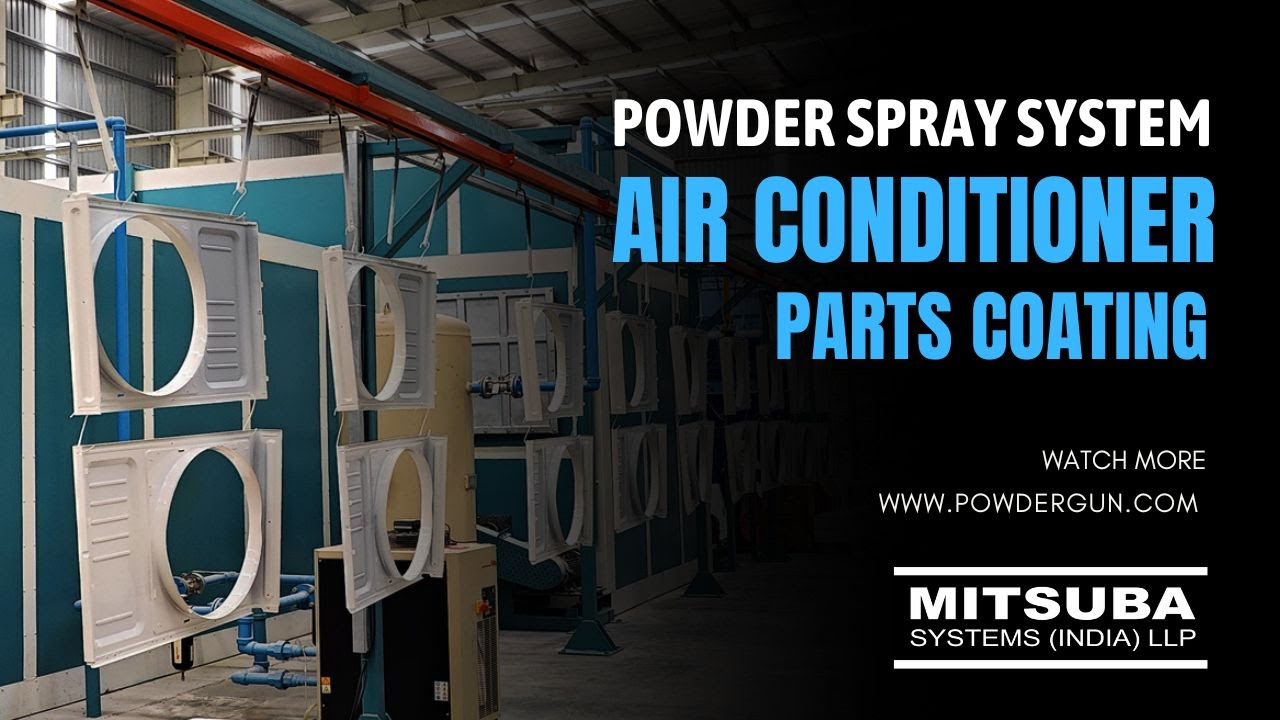 Automatic Powder Coating System For Air-Condition Parts - YouTube