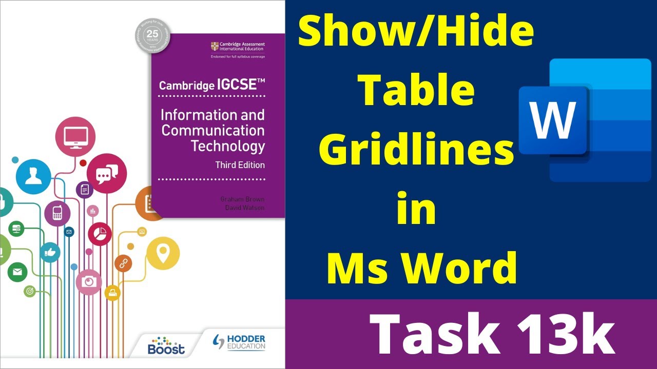 Task 13k Show Hide Table Gridlines In Ms Word Document Chapter 13 Task 13k Show Hide Table Gridlines In Ms Word Document Chapter 13