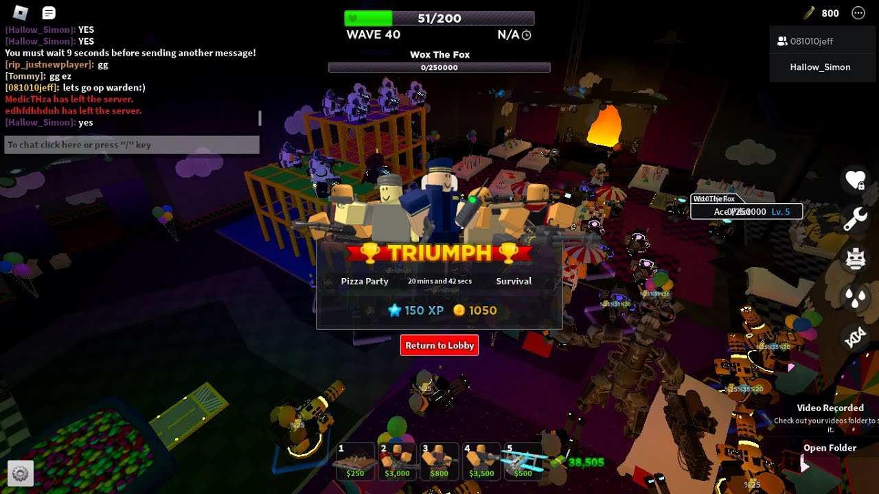 wave 40 pizza party triumph - YouTube