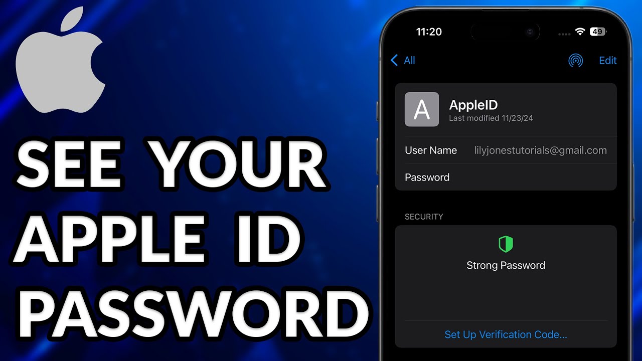 How To See Your Apple ID Password On iPhone - YouTube
