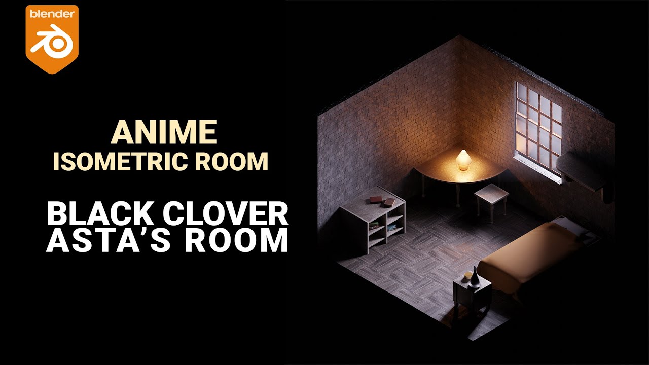 ANIME ISOMETRIC room made in Blender - 3D Modeling Timelapse - YouTube