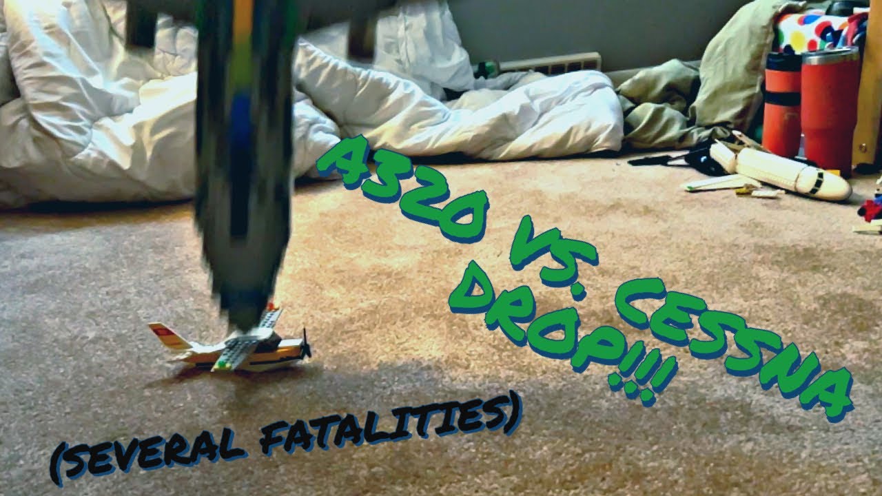 LEGO A320 VS CESSNA DROP!!!! - YouTube