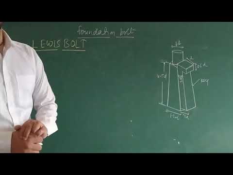 Foundation bolt ( Lewis bolt) - YouTube
