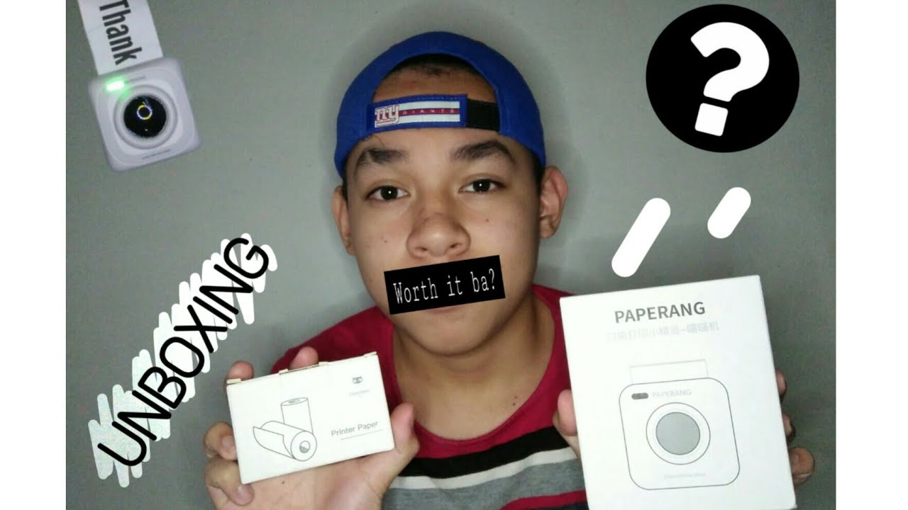 UNBOXING PAPERANG P1 PORTABLE INKLESS PRINTER/ Kurt justin Vlog - YouTube