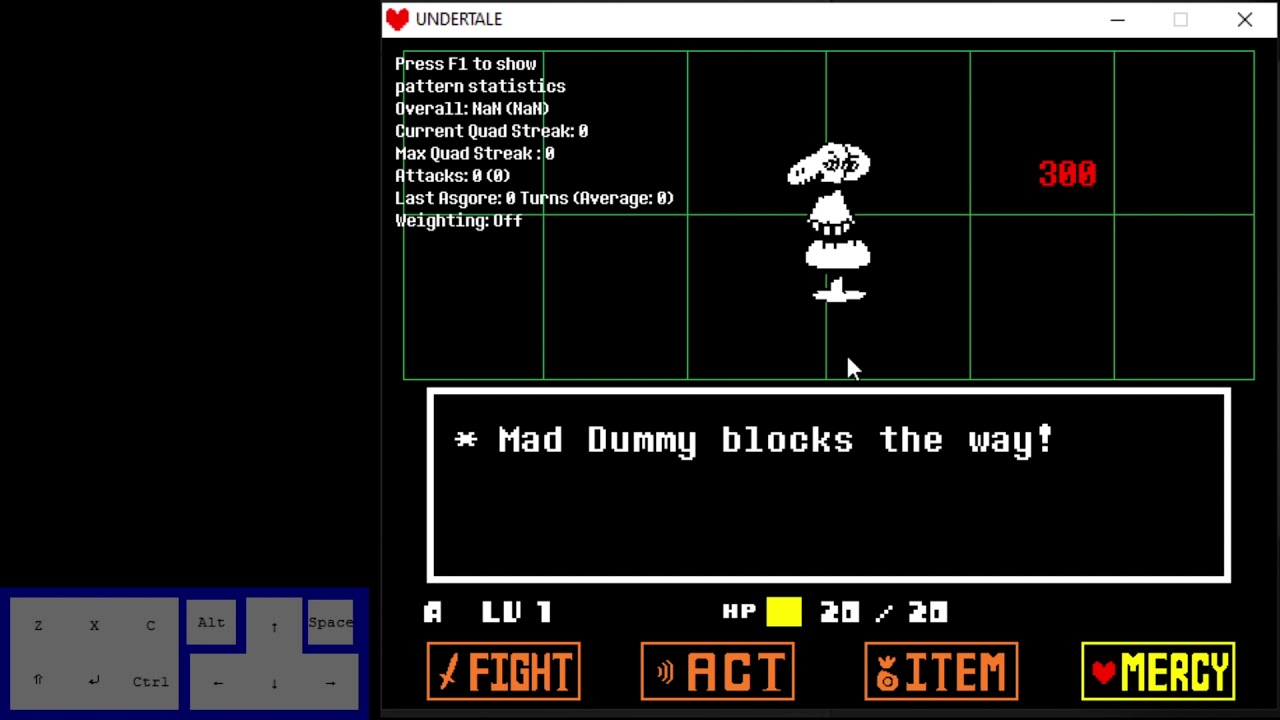 Undertale Mad Dummy Skip Alt-Space Buffering Technique - YouTube