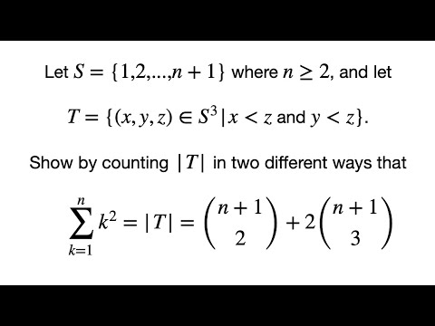 Sum of first n squares - YouTube