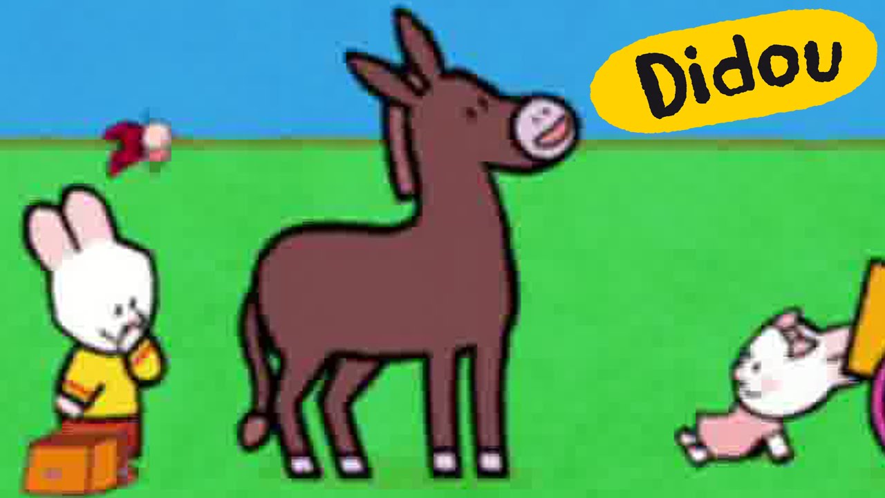 âne De Dessin Animé Mignon