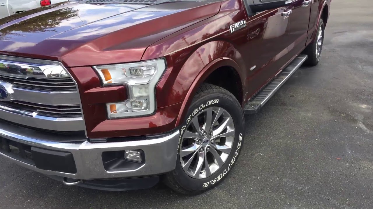 2016 Ford F-150 Lariat 3.5L EcoBoost Maroon Color FX4 - YouTube