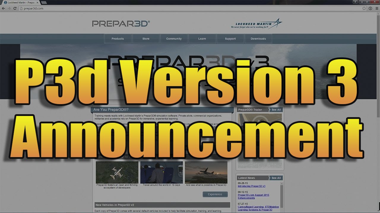 PREPAR3D VERSION 3 ANNOUNCED - YouTube