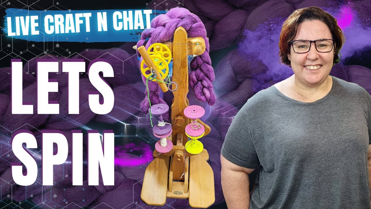 Live Craft N Chat Spinning Beersheba Castledale Pure Wool - YouTube