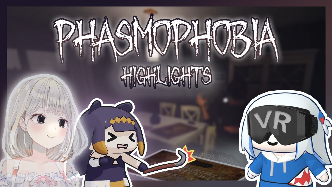 The finest ghost hunters in Hololive [Gura, Ina and Ame VR Phasmo Highlights] - YouTube