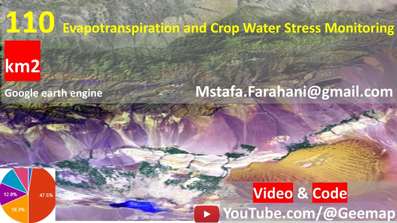 Google Earth Engine colab Evapotranspiration crop water stress ...