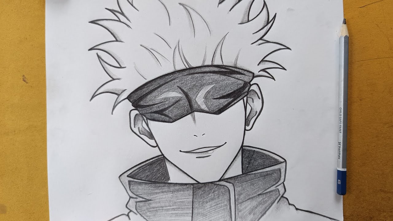 How to draw Gojo Satoru - step by from (Jujutsu kaisen) || Anime ...