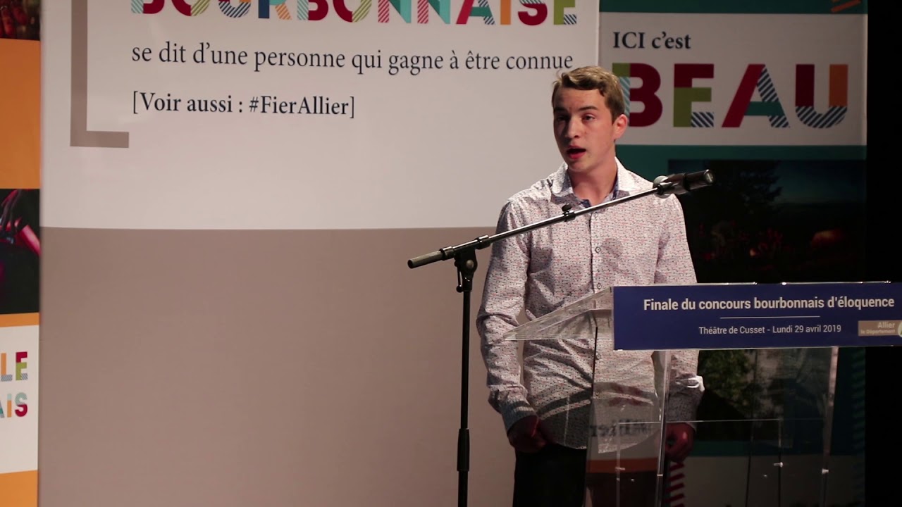 Concours d'éloquence | Prestation de Timothée Clément - YouTube