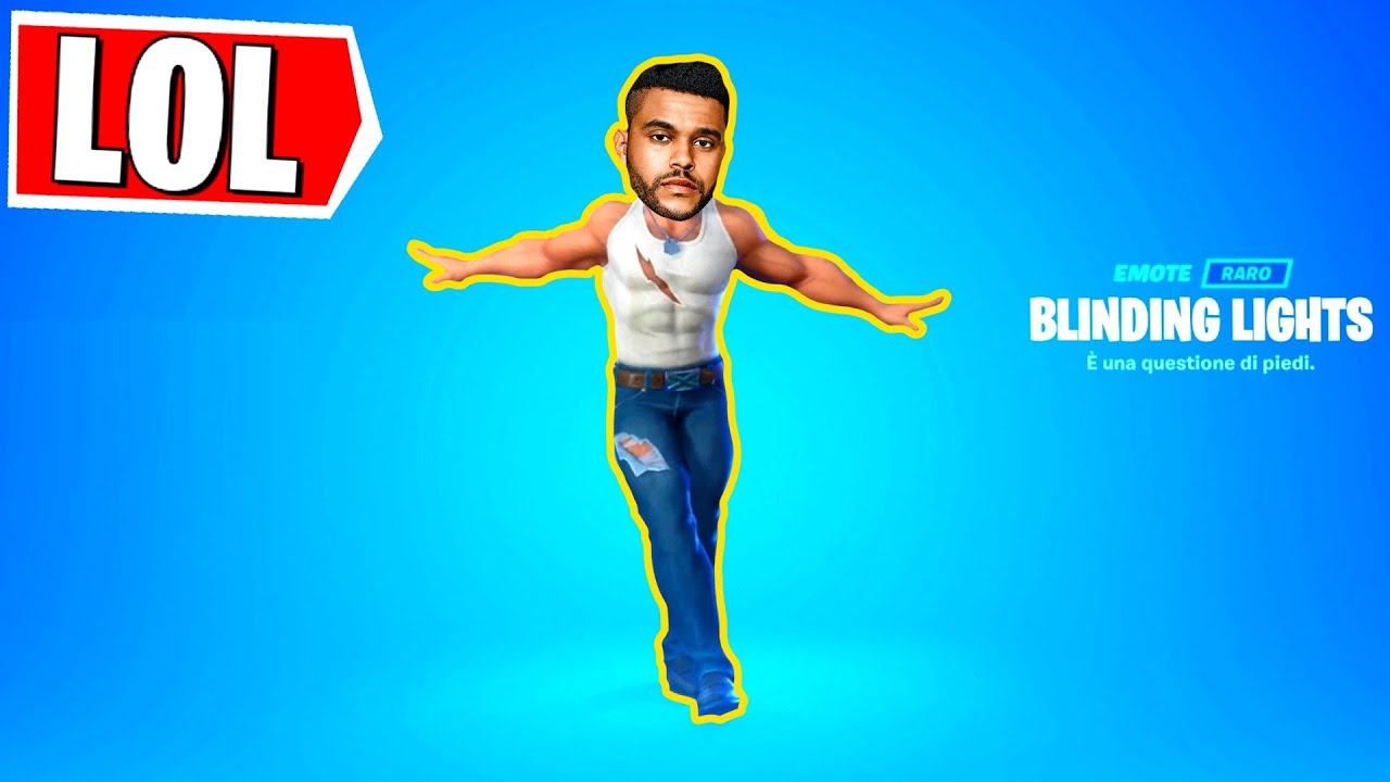 L'EMOTE BLINDING LIGHTS di THE WEEKND è ARRIVATA su FORTNITE!? - YouTube