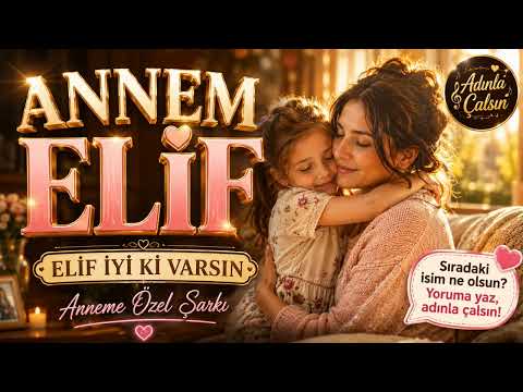 Elif Anne Şarkısı | Annem Elif İyi Ki Varsın | İsme Özel Anneme Özel Şarkı