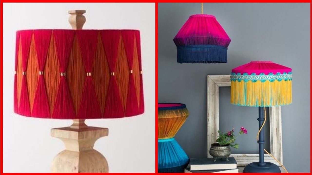 Most attractive easy lamp shade decoration ideas - YouTube