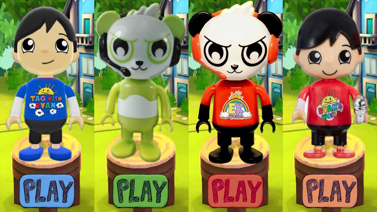 Tag with Ryan and Green Spy Combo Panda - How To Play With Blue T-Shirt ...