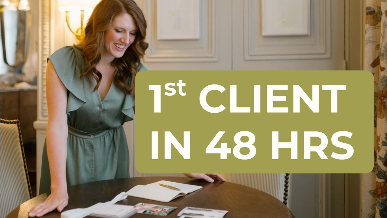 First Client in 48 Hours: The Simple Steps She Took - YouTube
