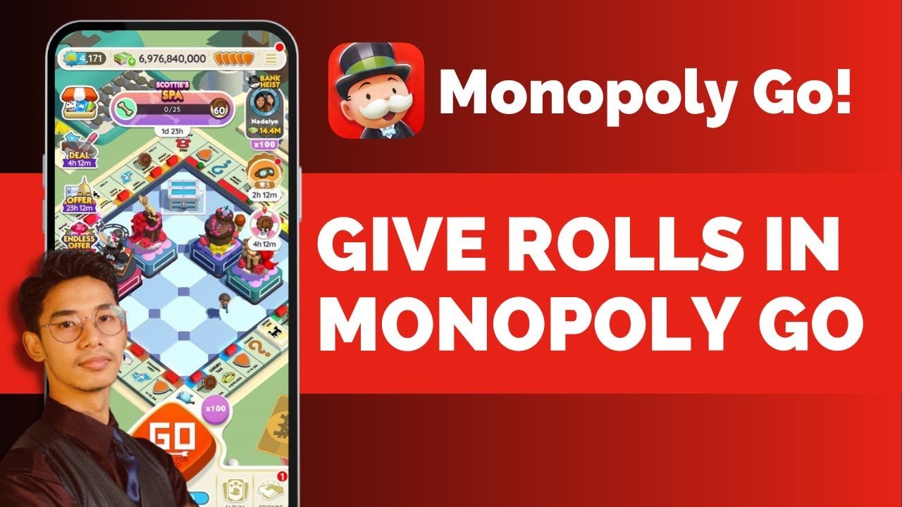 How To Give Rolls In Monopoly Go ! - YouTube