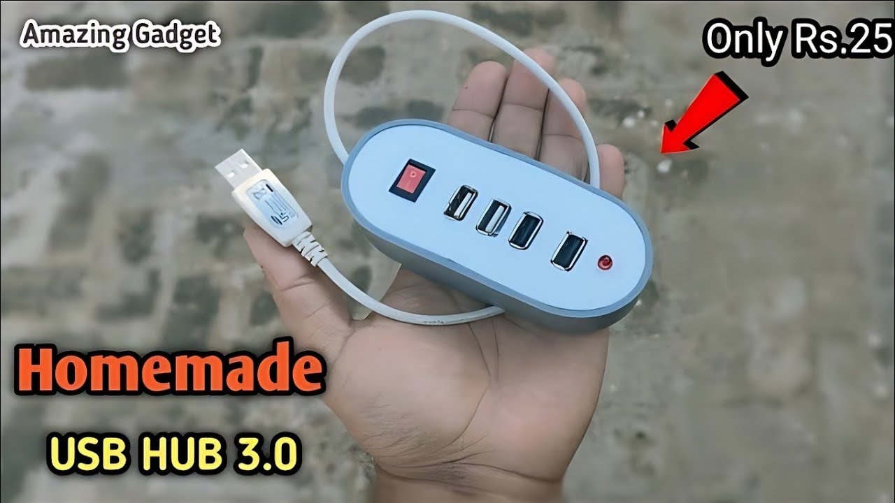 How to Make A USB HUB At Home | Homemade USB Data and Charging HUB ...