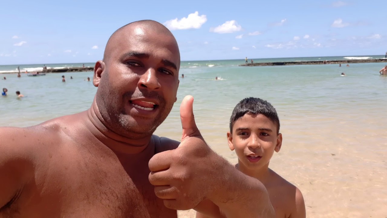 Fiz outro desafio na praia muito sal. - YouTube