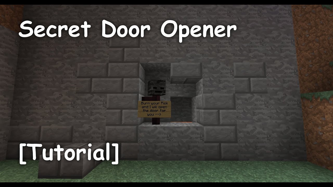 Secret Door Opener [Tutorial] - YouTube
