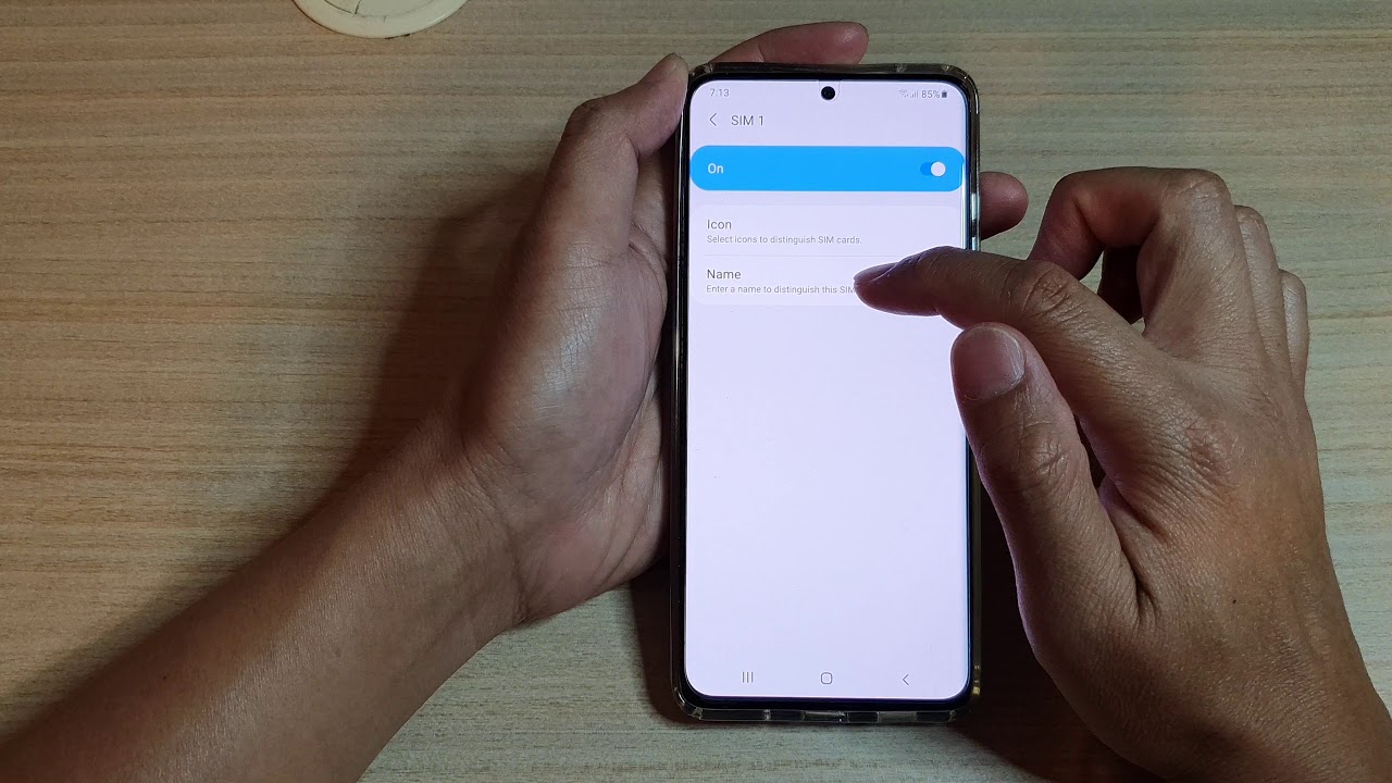 Galaxy S21/Ultra/Plus: How to Change SIM Card Name To Distinguish ...