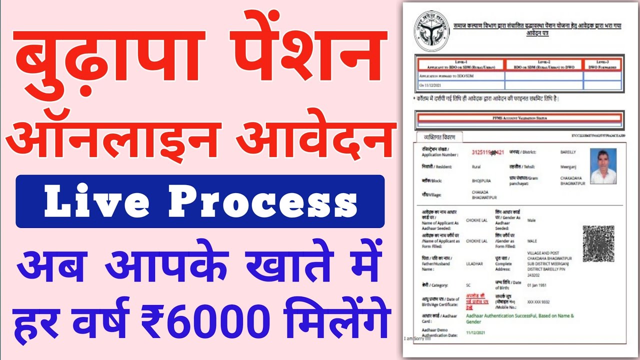 old age pension up online apply 2021-22 | how to apply old age pension ...
