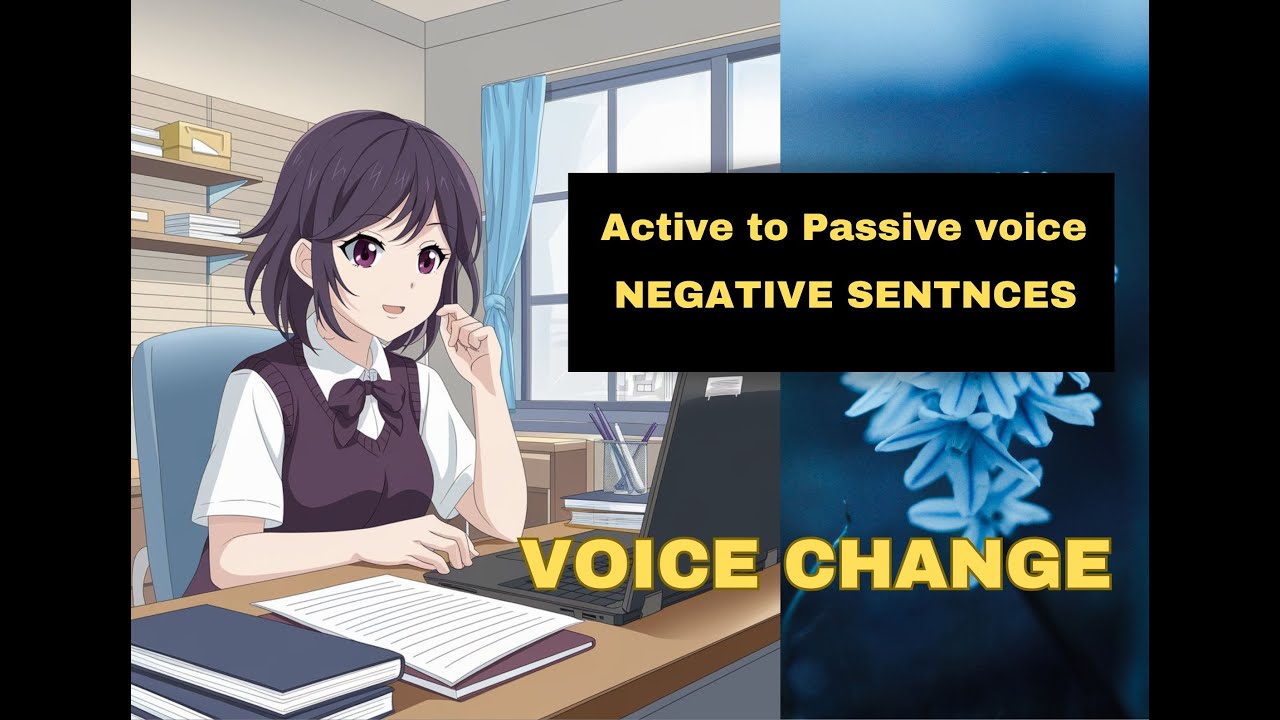Active to Passive voice of negative sentences - YouTube